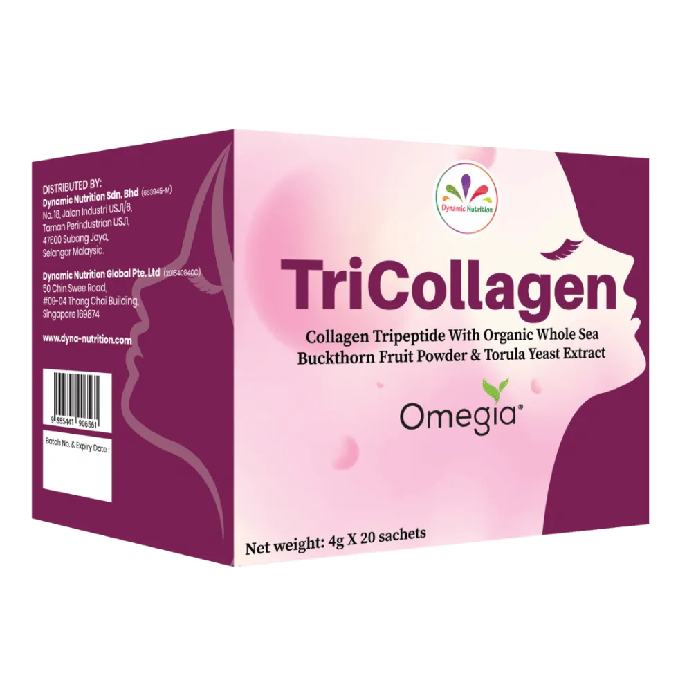 TriCollagen | Collagen Tripeptide With Glutathione & Omega 3, 6, 7, 9